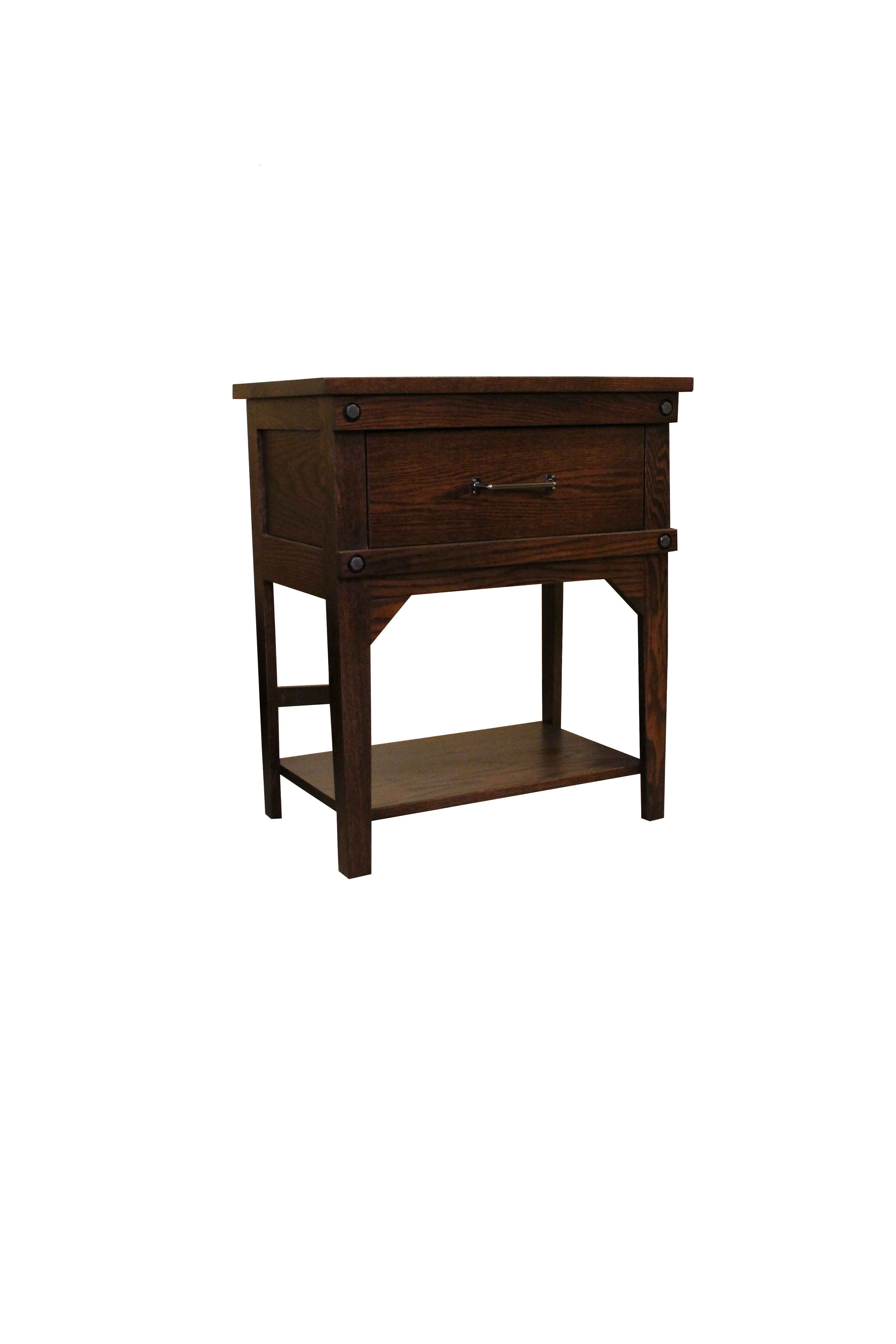 Cedar Lakes Oak 1 Drawer Nightstand
